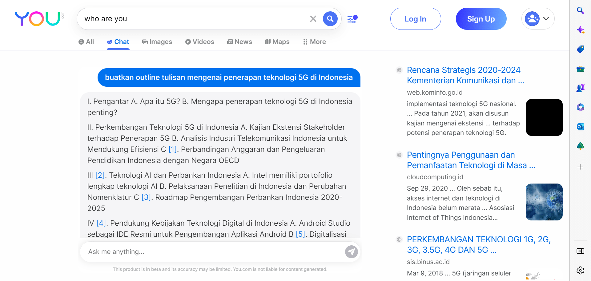 YouChat dari You.com, Chatbot AI Gratis Berbasis ChatGPT 3.5 OpenAI ...
