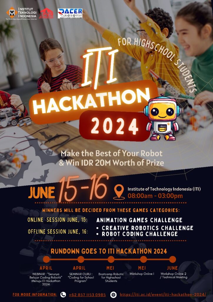 Lomba Coding Robotika “ITI Hackathon” 15-16 Juni 2024 – Teknik Elektro ITI