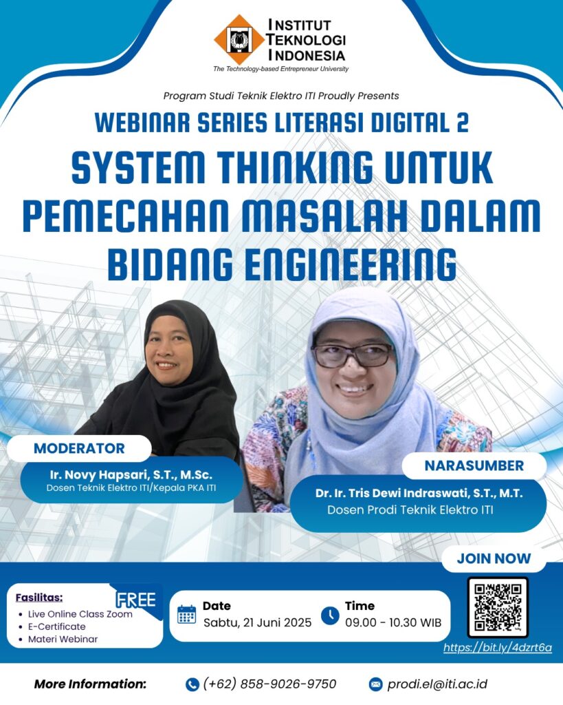 Webinar Gratis Bersertifikat “System Thinking untuk Pemecahan Masalah Engineering” 21 Juni 2025 ...